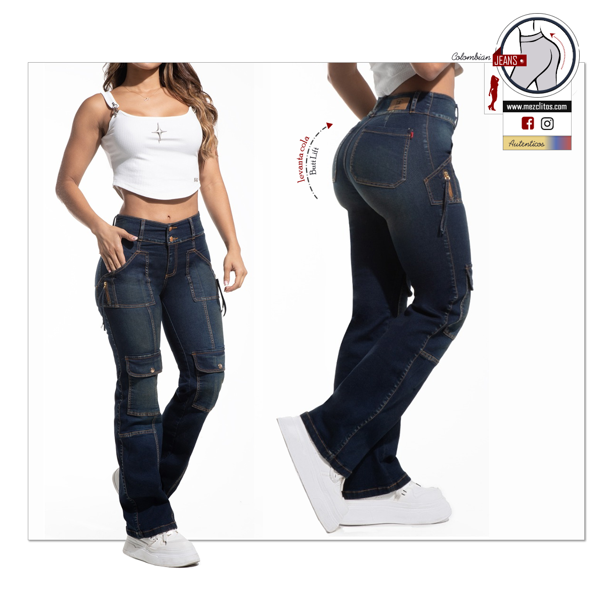 Lujuria Jeans Colombianos | Levanta Cola | Cargo | 71272 – Mezclitos
