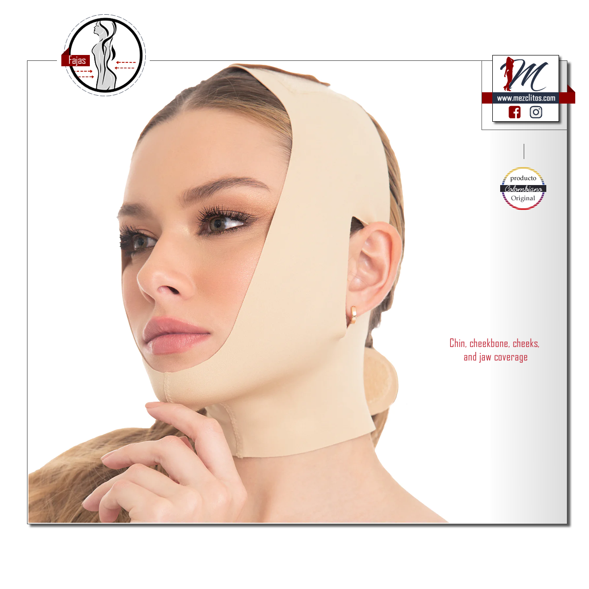 Fajas MyD Post Surgical Chin Compression Strap 0810 – Mezclitos