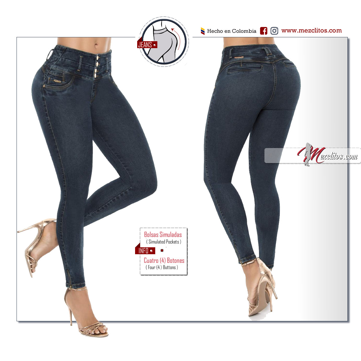 Fiara Jeans 93917 - 100% Colombiano – Mezclitos
